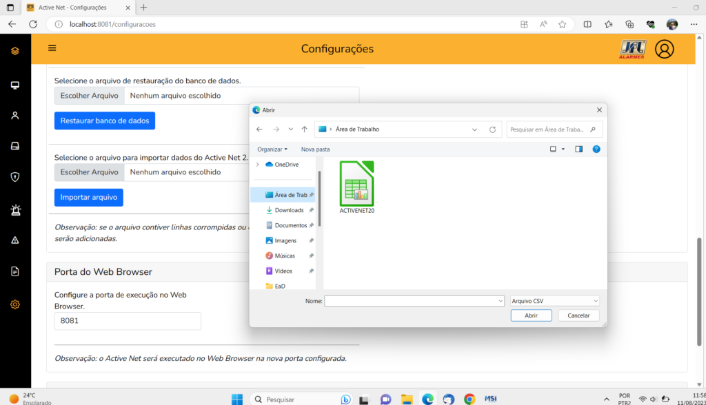 Aprenda a migrar os dados do Active Net 2.0 para o Active Net 3.0 – JFL Alarmes