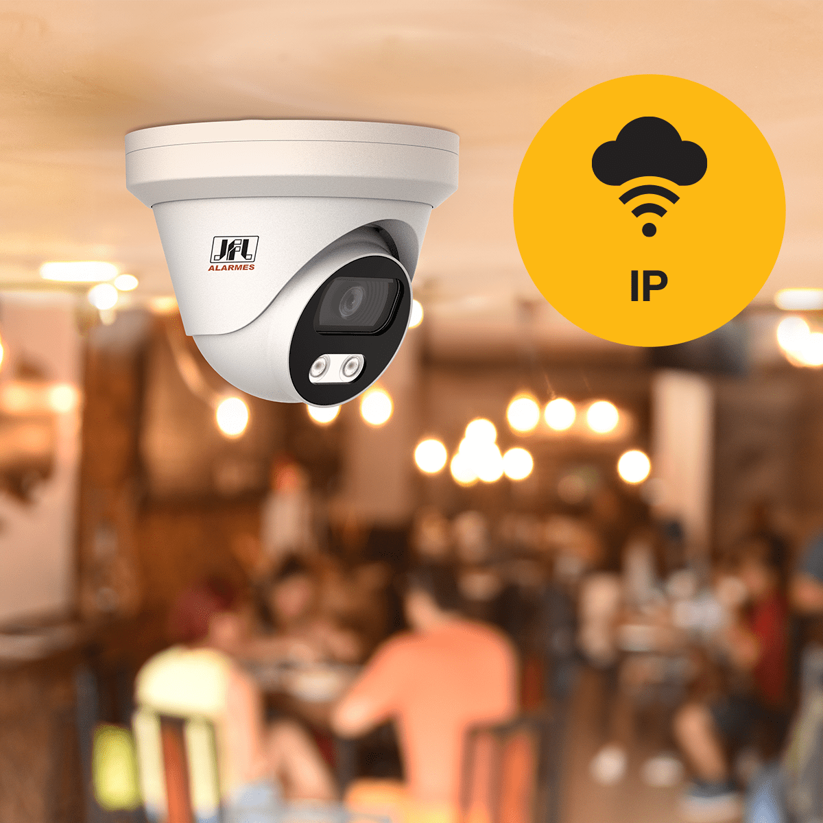 Câmera IP Dome 3MP Always Color 25M – JFL Alarmes
